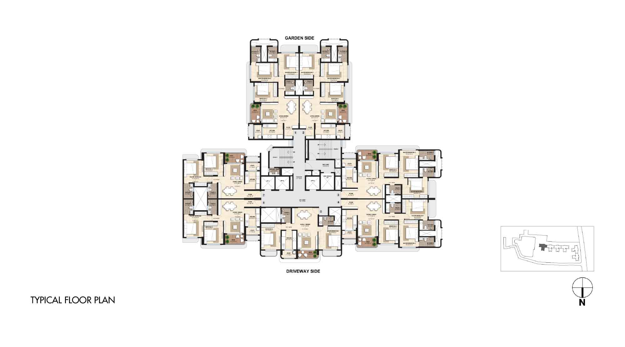 Lodha Panache Floor Plan for 2, 3 BHK & 4 BHK Flats in Hinjewadi